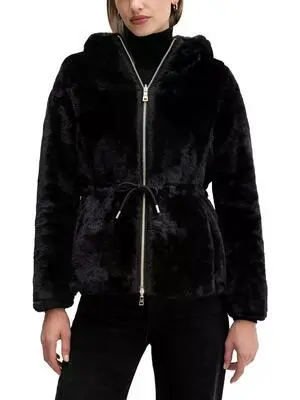Geox Kaula Faux Fur Jacket - Black