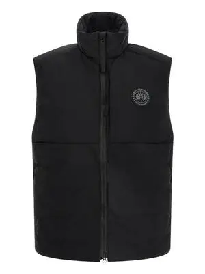 Canada Goose Quilted Gilet With Logo Patch - Black