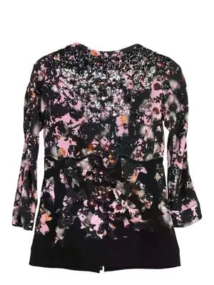 Bottega Veneta Sequin-embellished Printed Blouse - Black