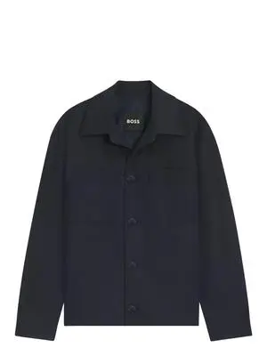 BOSS Buttoned Pocket Jacket - Blue