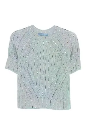 Ermanno Scervino Openwork T-shirt - Blue