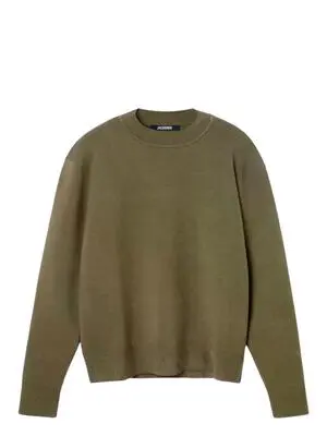 Jacquemus Piqué Logo-embroidered Sweater - Green