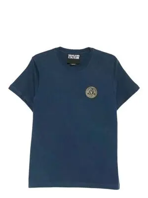 Versace Logo-patch T-shirt - Blue