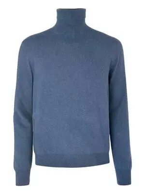 Agnona Cashmere Roll-neck Sweater - Blue