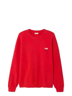 American Vintage Long-sleeve Crewneck Sweatshirt - Red