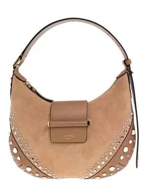 JIMMY CHOO Studded Shoulder Bag - Neutrals