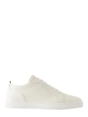 CHRISTIAN LOUBOUTIN Rantulow Full-grain Leather Sneakers - White