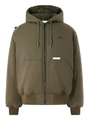 WTAPS Cotton-canvas Zip-up Hooded Jacket - Green
