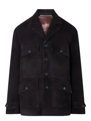 Paul Smith Suede Field Jacket - Black