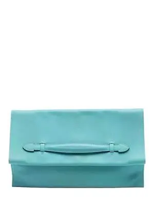 Hermès 2015 Evercolor Pliplat Clutch Bag - Blue