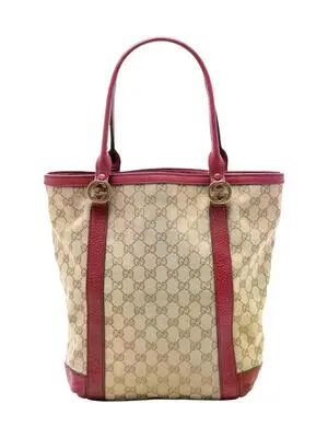 Gucci Gg Canvas Twins Tote Bag - Brown