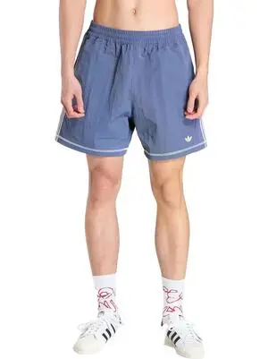 Adidas Elasticated-waistband Shorts - Blue
