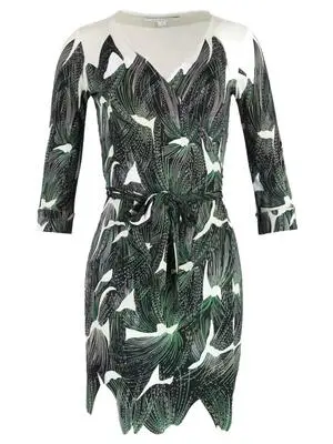 Diane Von Furstenberg Julian Wrap Dress - Green