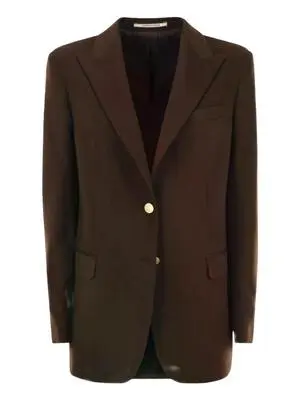 Tagliatore Single-breasted Blazer - Brown