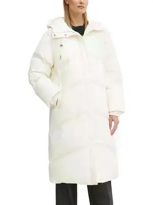 BOSS Hooded Puffer Coat - Neutrals