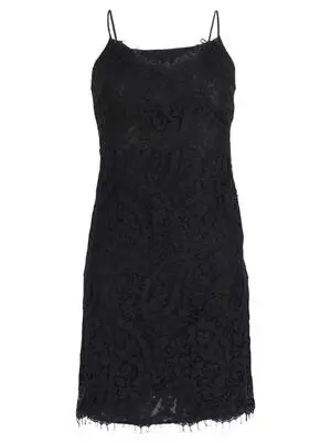 Michael Kors Lace Slip Dress - Black