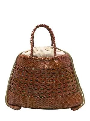 Dragon Diffusion Santa Cano Woven Tote Bag - Brown