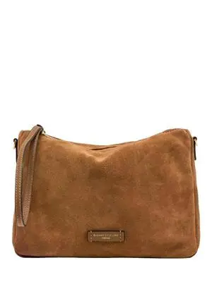 GIANNI CHIARINI Suede Clutch - Brown