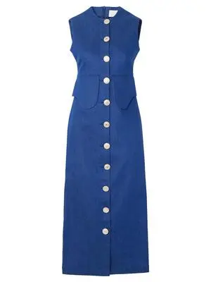 DESTREE Laetitia Denim Midi Dress - Blue