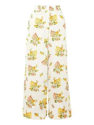 AGUA BENDITA Agua By Agua Bendita Tota Cordillera Floral-Print Linen Wide-Leg Pants