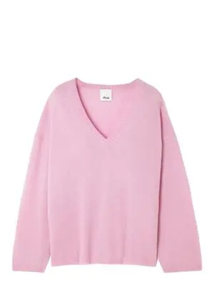 ALLUDE Oversized Cashmere And Silk-blend Sweater - Pink