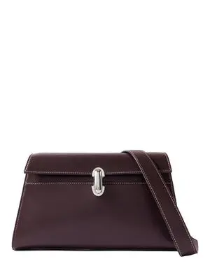 Savette Symmetry Leather Shoulder Bag - Purple