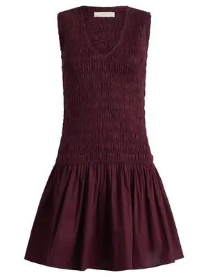 Faithfull The Brand Palomar Mini Dress - Mulberry