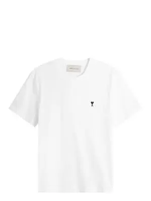 Ami Contrasted Adc T-shirt - Blanc