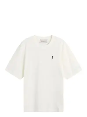 Ami Boxy Fit Short Sleeve Adc T-shirt - Blanc Creme