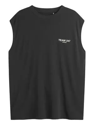 REPRESENT 247 Represent Team 247 Oversized Tank - Jet Black