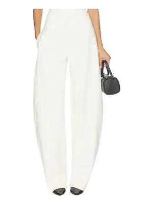 EAVES Sculptural Compact Suiting Pant - Ivory