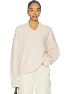 EAVES Jacquie V-neck Sweater - Ivory