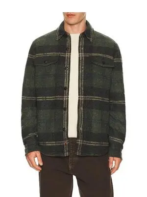 Faherty Brand Range Fleece Lined Shacket - Forest Point Plaid