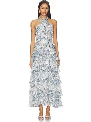 Astr The Label Adamaris Dress - Blue Floral