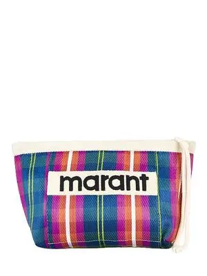 Isabel Marant Powden Pouch - Navy & Orange