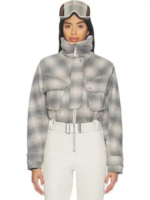 Cordova Telluride Ski Suit In Grey - Plaid Smoke & Stone