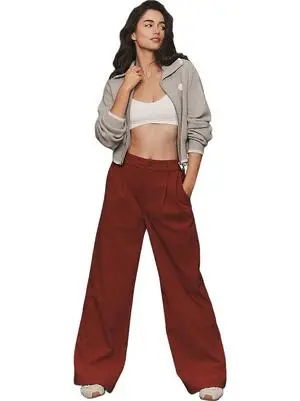 Varley Floris Wide-leg Pants - Red Dahlia