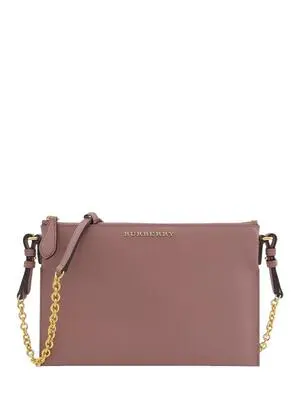 Burberry Leather Peyton Crossbody Bag - Pink