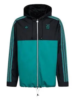 Adidas Liverpool Fc Terrace Icons Parka - Black Sea Green