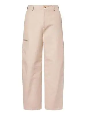 Givenchy Workwear Barrel-leg Cotton-poplin Trousers - Beige