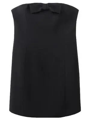 Mango Bowy Mini Dress - Black