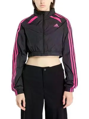 Adidas Teamgeist Adicolor Cropped Track Jacket - Black