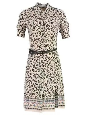 Altuzarra Animal-print Belted Shirt Dress - Neutrals