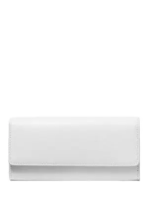 Michael Kors Cate Leather Clutch - White
