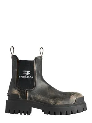 Balenciaga Bullskin Strike Chelsea Boots - Black