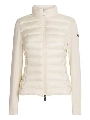 Moncler Down Hybrid Cardigan - White