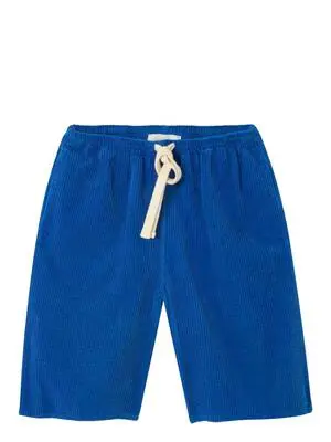 American Vintage Corduroy Drawstring Shorts - Blue