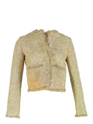 Rabanne Embellished Long-sleeve Jacket - Gold
