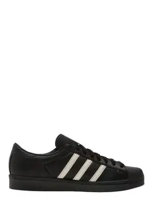 Adidas Superstar Striped Sneakers - Black