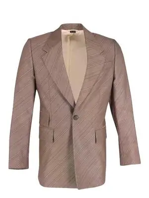 VIVIENNE WESTWOOD Striped Suit Jacket - Brown